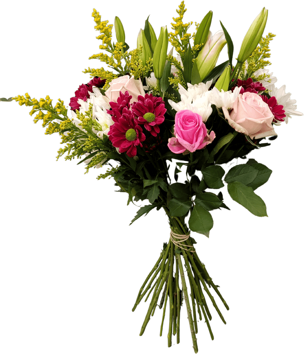 Lilies, Roses & Mums Bouquet | Same-Day Delivery | Order Online